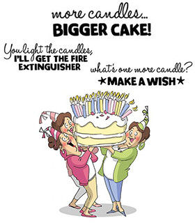 More candles... bigger cake!