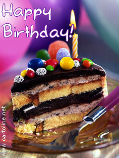 Slice of greedy cake